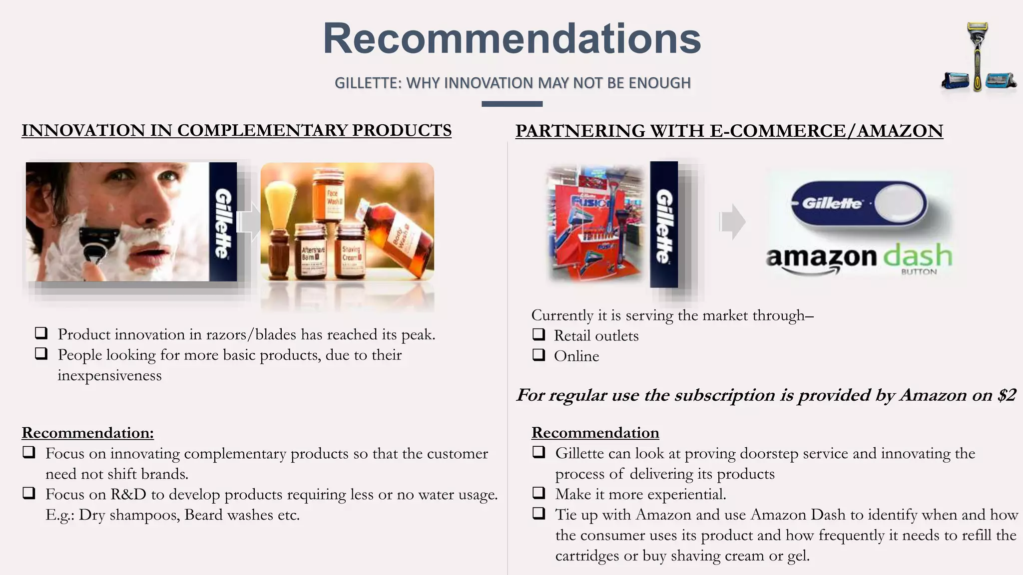 Gillette - Innovation may not be enough | PPTX