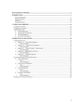 Strategic Master Plan Curacao Airport 2008-2012 | PDF