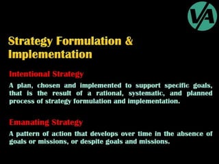 Strategy Formulation & Implementation | PPTX | Business Administration ...