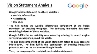 Strategic Analysis of Google | PPTX