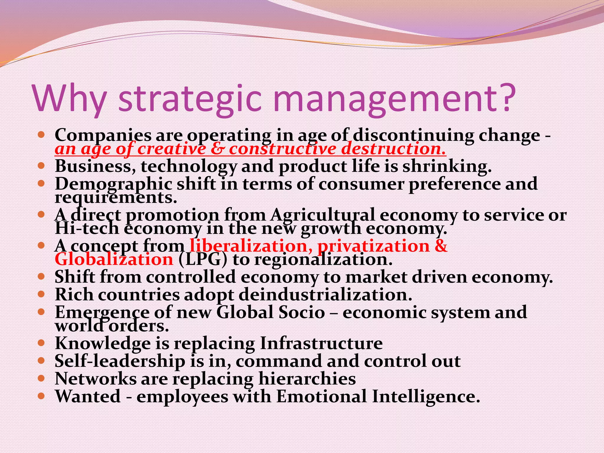 Strategic management Notes | PPTX