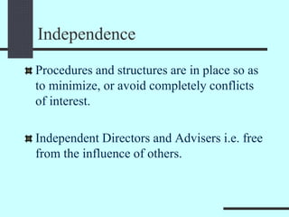 corporate governance and role in strategic management | PPTX