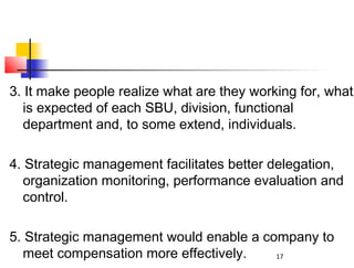 Strategic mgt process | PPT