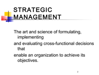 Strategic mgt process | PPT