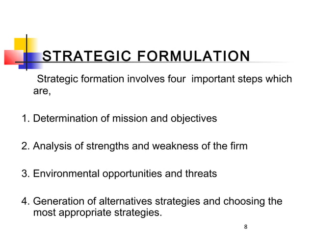 Strategic mgt process | PPT