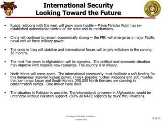 Strategic National Security Challenges | PPT
