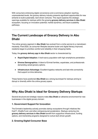 Strategic Opportunities for Startups in Abu Dhabi’s Grocery App ...