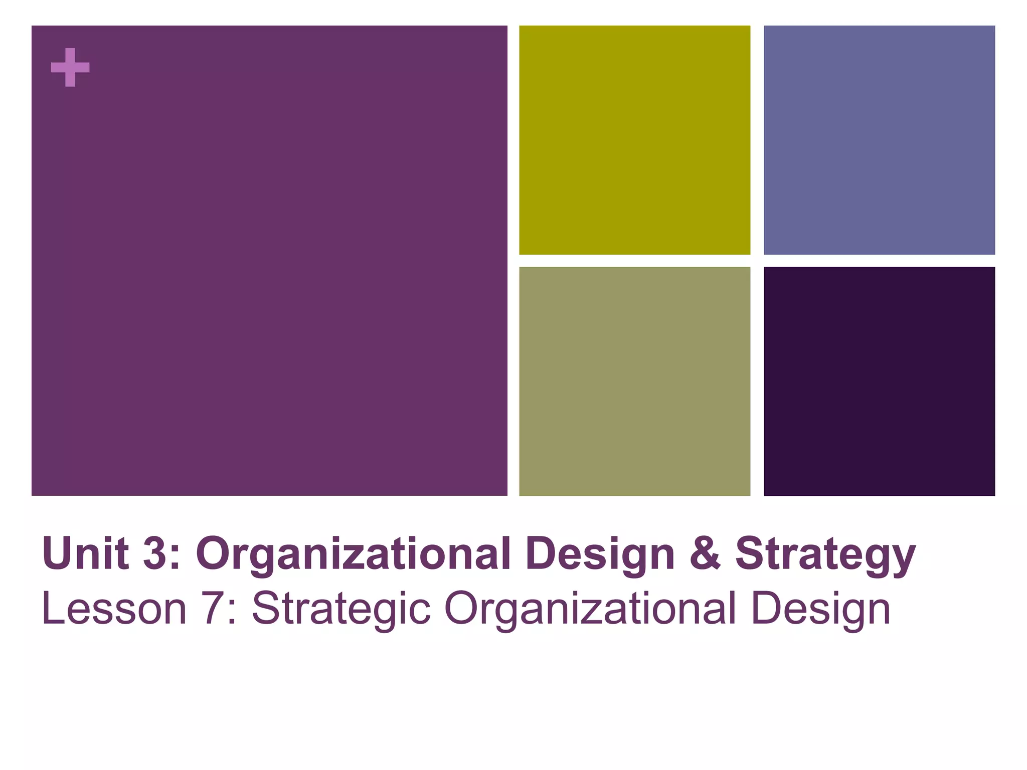 Strategic Management: Organizational Design | PPTX