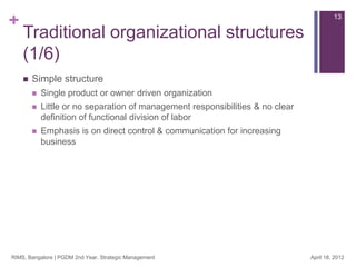 Strategic Management: Organizational Design | PPTX