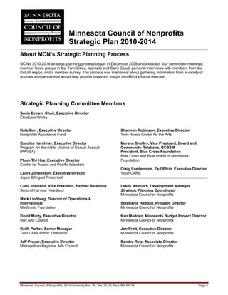 2010-2014 Strategic Plan | PDF