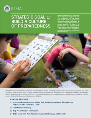 FEMA 2018-2022 Strategic Plan for private sector emergency preparedness ...