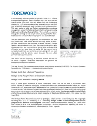 FEMA 2018-2022 Strategic Plan for private sector emergency preparedness ...