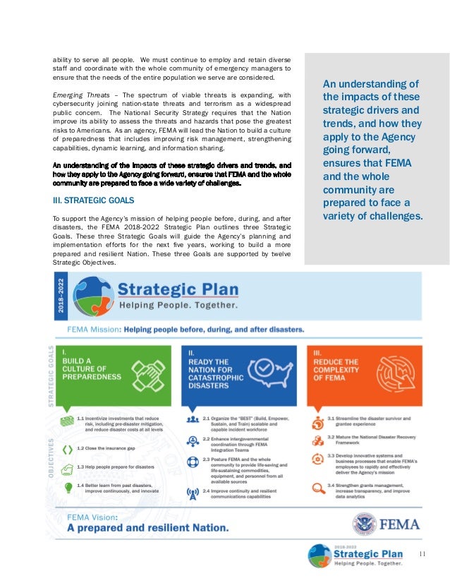 FEMA 2018-2022 Strategic Plan for private sector emergency preparedne…
