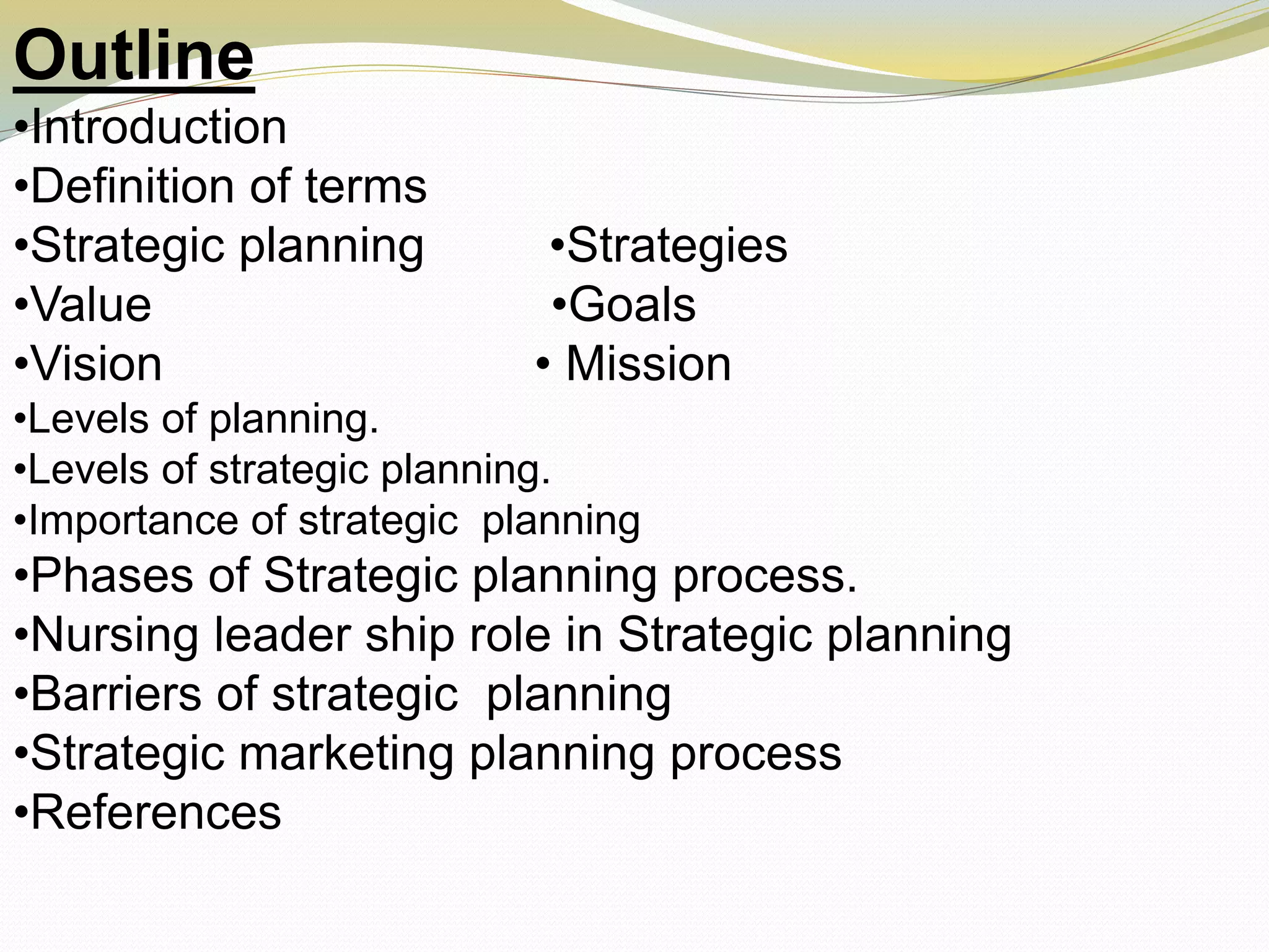 Strategic plan | PPTX