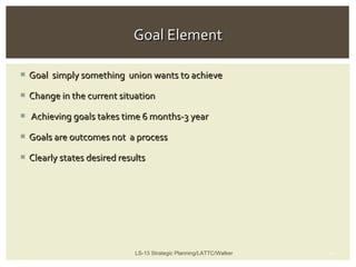 Union Leadership - Strategic Planning | PPT