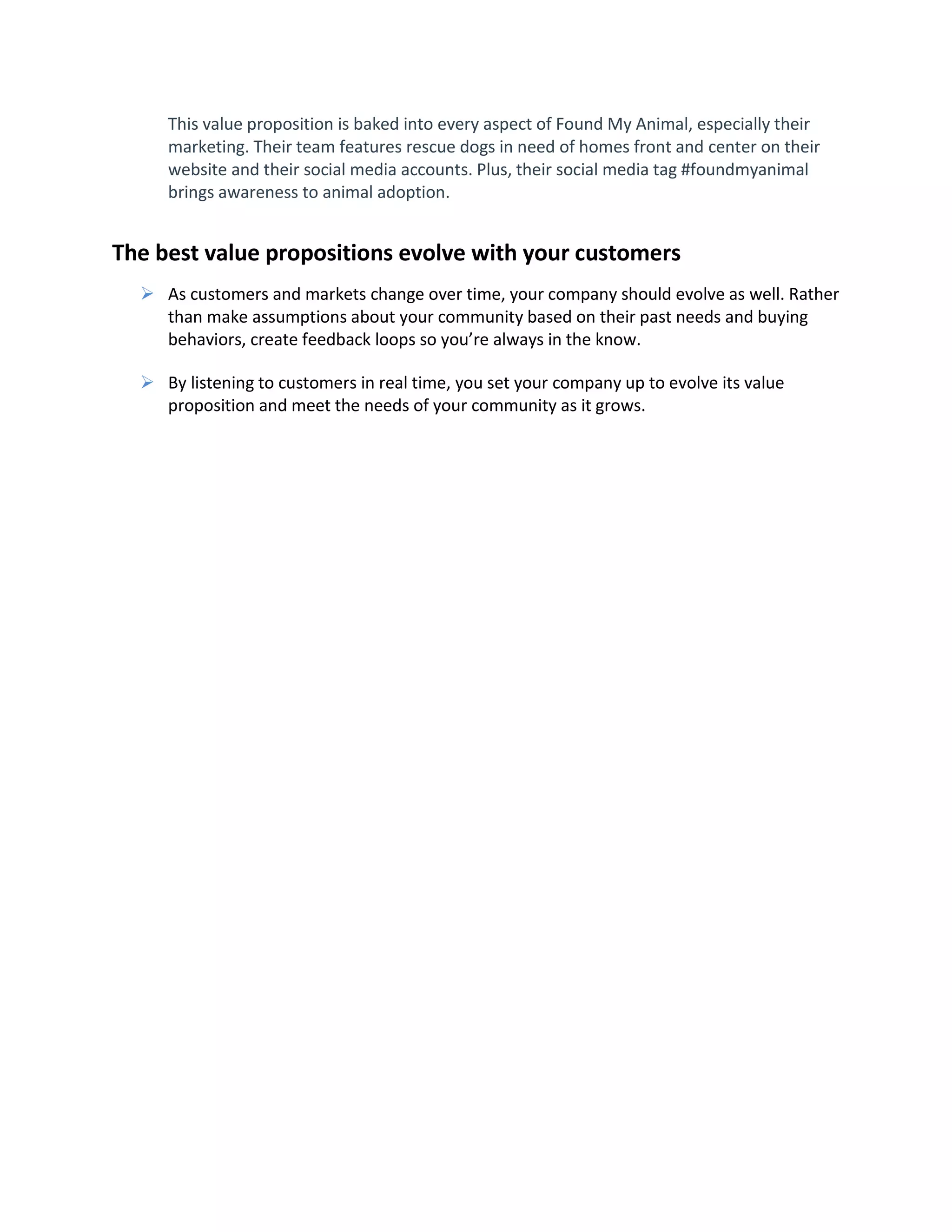 Strategic Plan & Business Models - Value Proposition | PDF