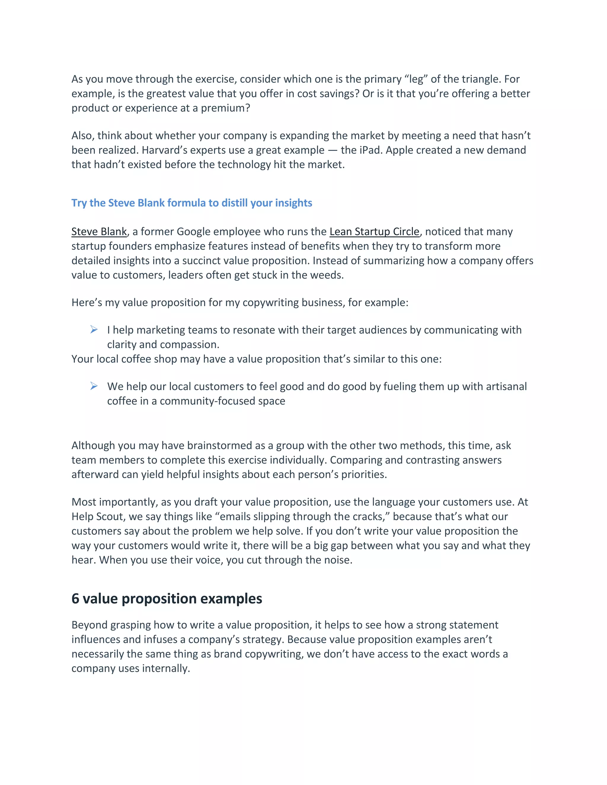 Strategic Plan & Business Models - Value Proposition | PDF