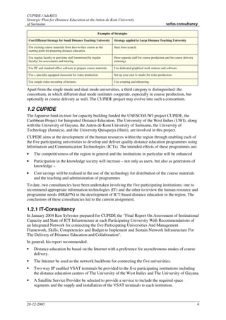 Strategic plan for distance education at the Anton de Kom University of ...