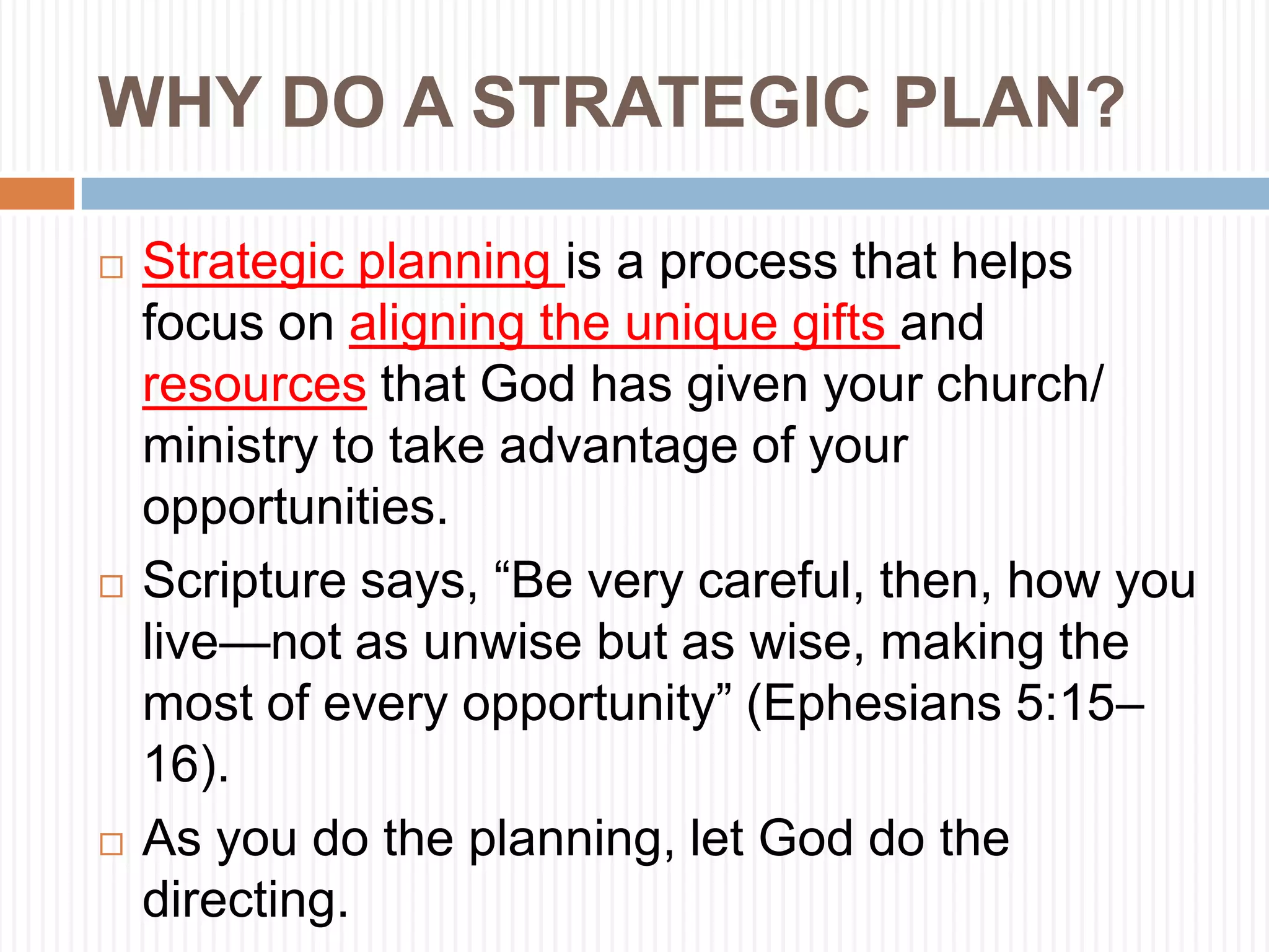 Strategic planning for churches | PPTX