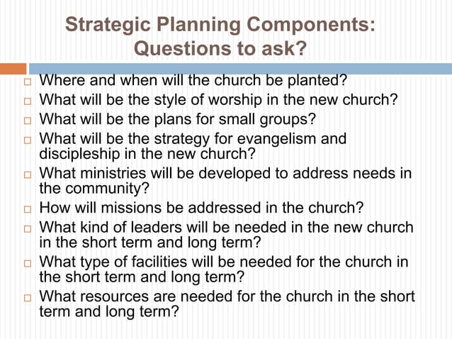 Strategic planning for churches | PPTX | Christianity | Religion ...