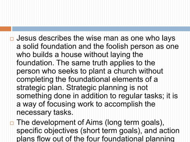 Strategic planning for churches | PPTX | Christianity | Religion ...