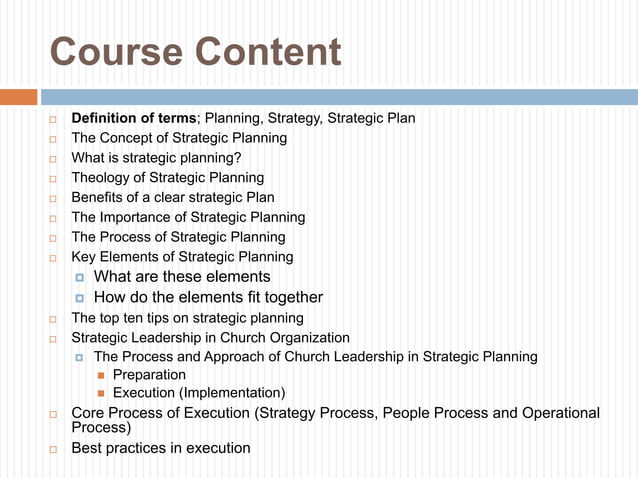 Strategic planning for churches | PPTX | Christianity | Religion ...
