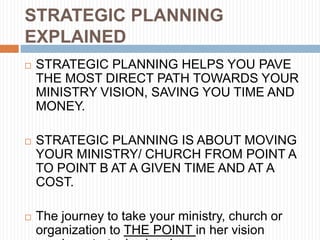 Strategic planning for churches | PPTX