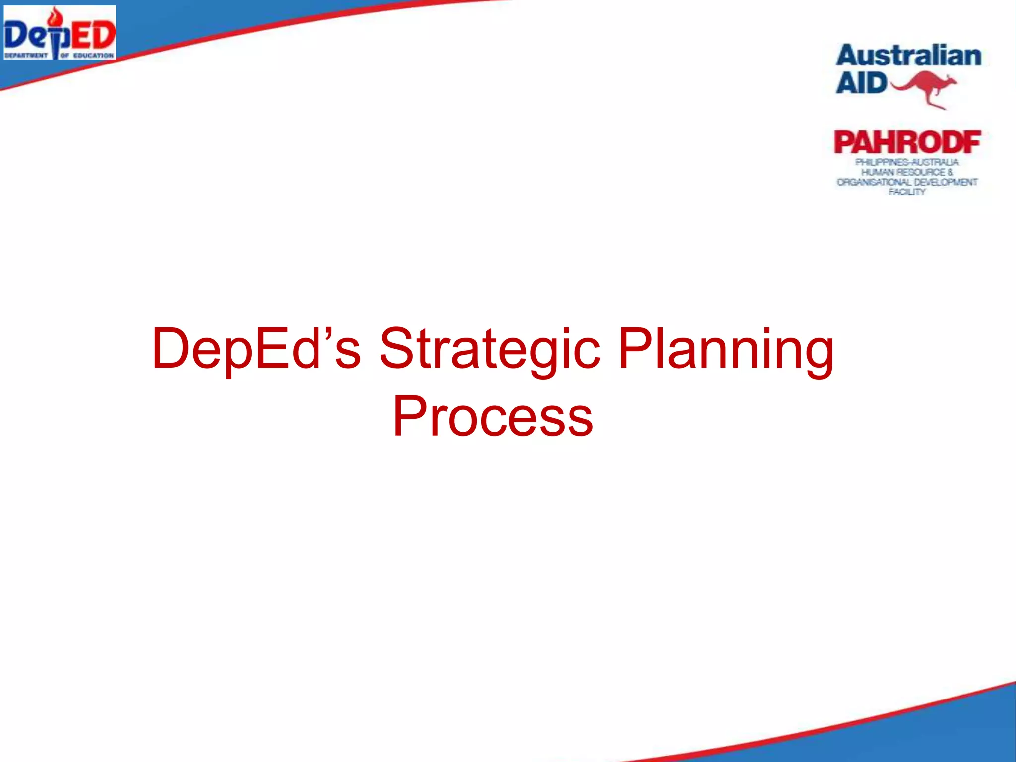 Strategic planning- from DepEd | PPTX