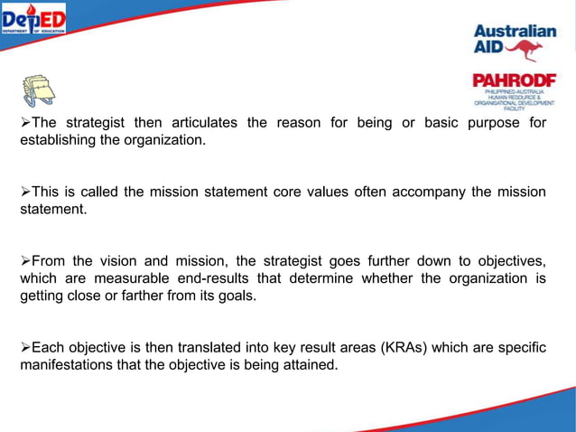 Strategic planning- from DepEd | PPTX | Business | Business and Finance