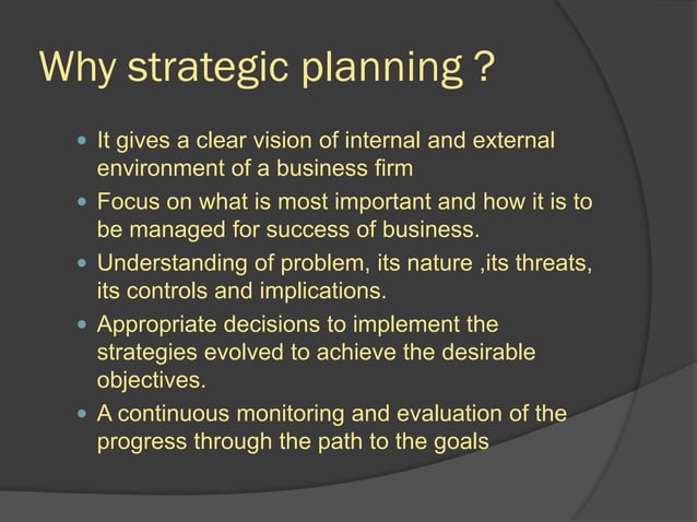 Strategic planning | PPT