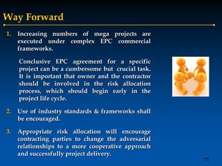 Strategic Planning : the best way to manage EPC Contract Risks | PDF