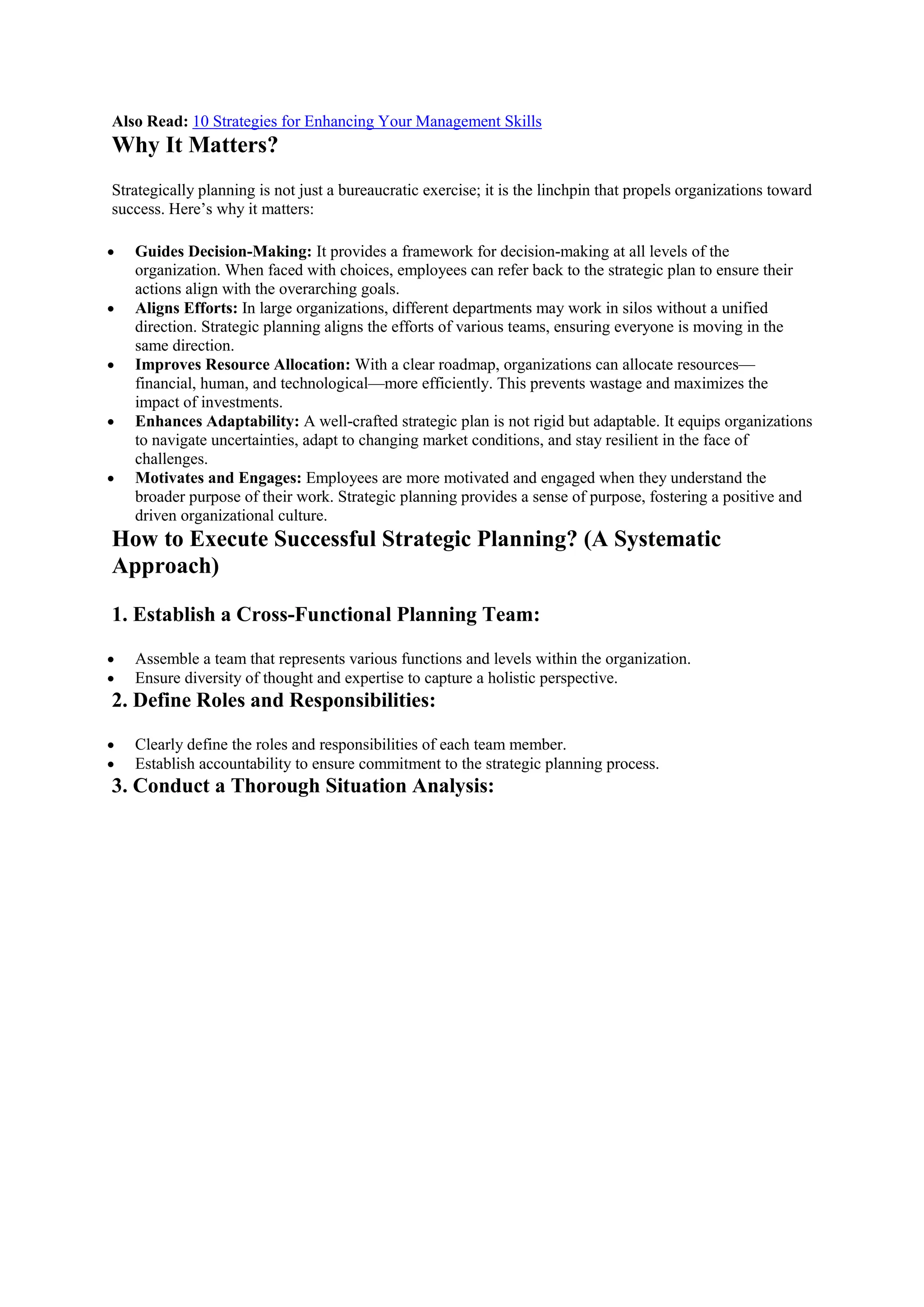 Strategic Planning: 10 Effective Keys for Successful Implementation ...