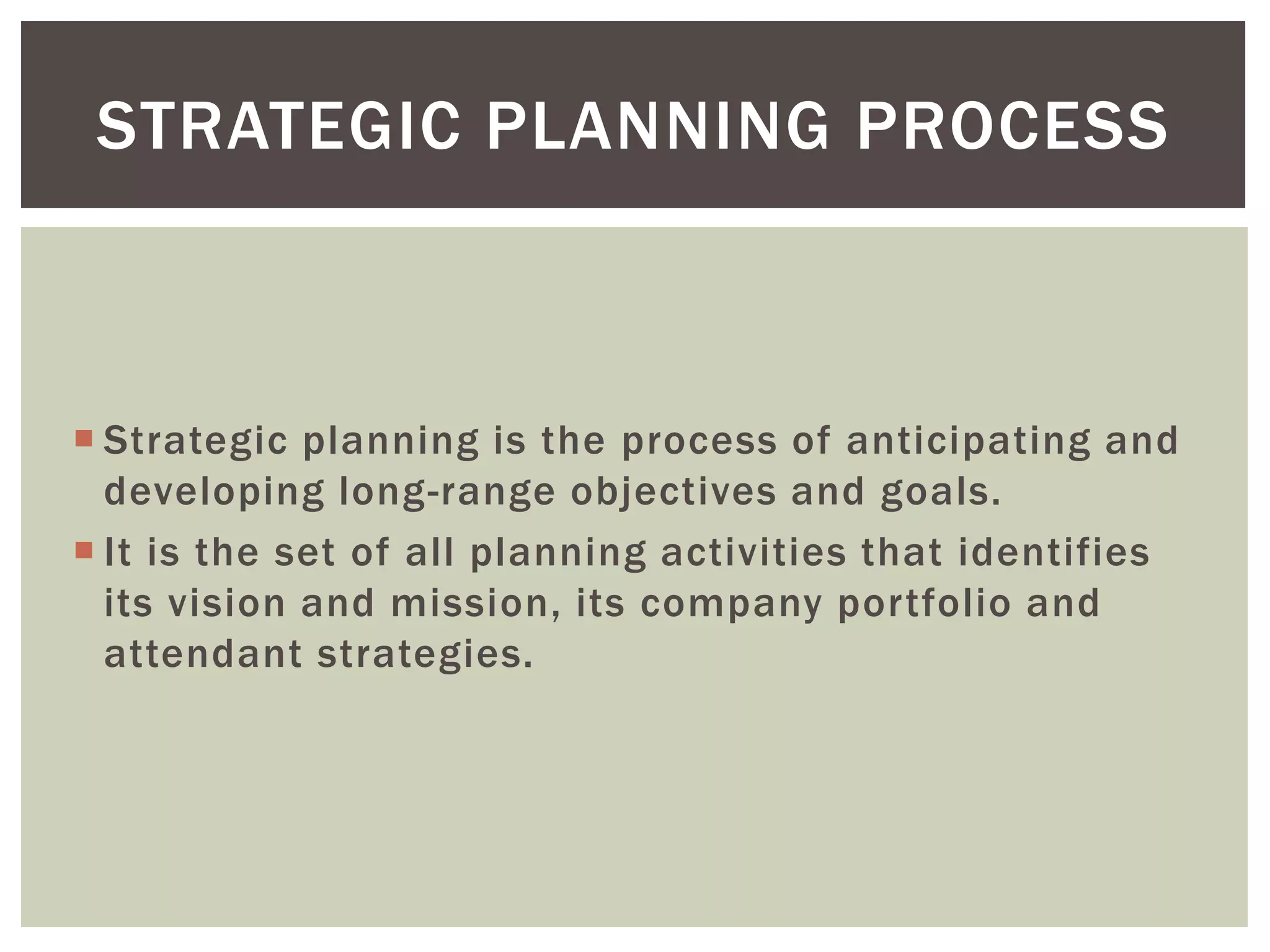 Strategic Planning and Forecasting | PPTX