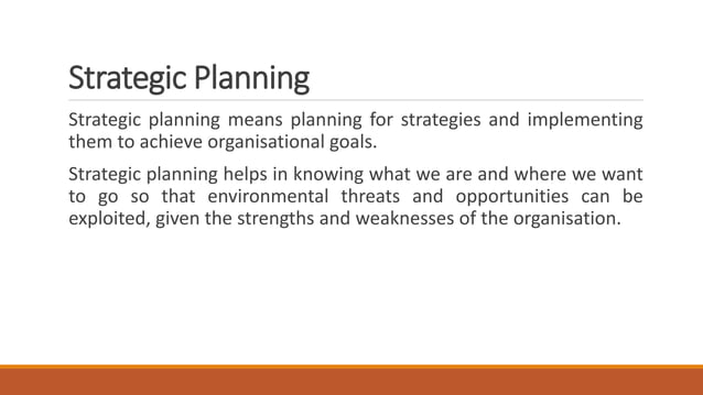 Strategic Planning and Levels of Strategy | PDF | Business ...