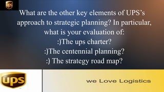 Ups Case Study | PPTX