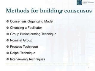 Consensus Building for Strategic Planning | PPTX | Business | Business and Finance