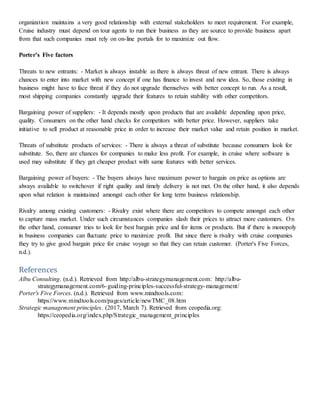 Strategic planning for cruise industry | DOCX