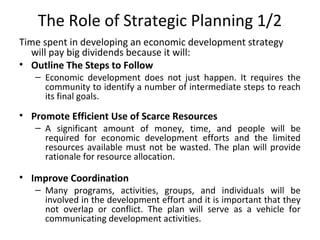 Strategic planning for economic development | PPT | Developmental Sites ...