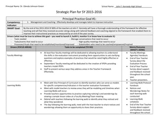 Strategic Planning for Principal School Education | PDF