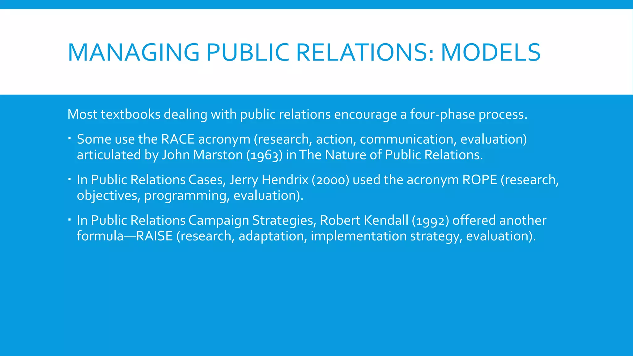 Strategic Planning for Public Relations | PPTX