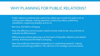 Strategic Planning for Public Relations | PPTX