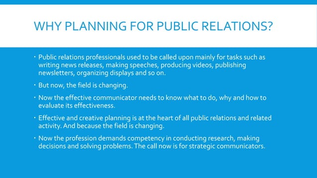 Strategic Planning for Public Relations | PPTX | Business ...