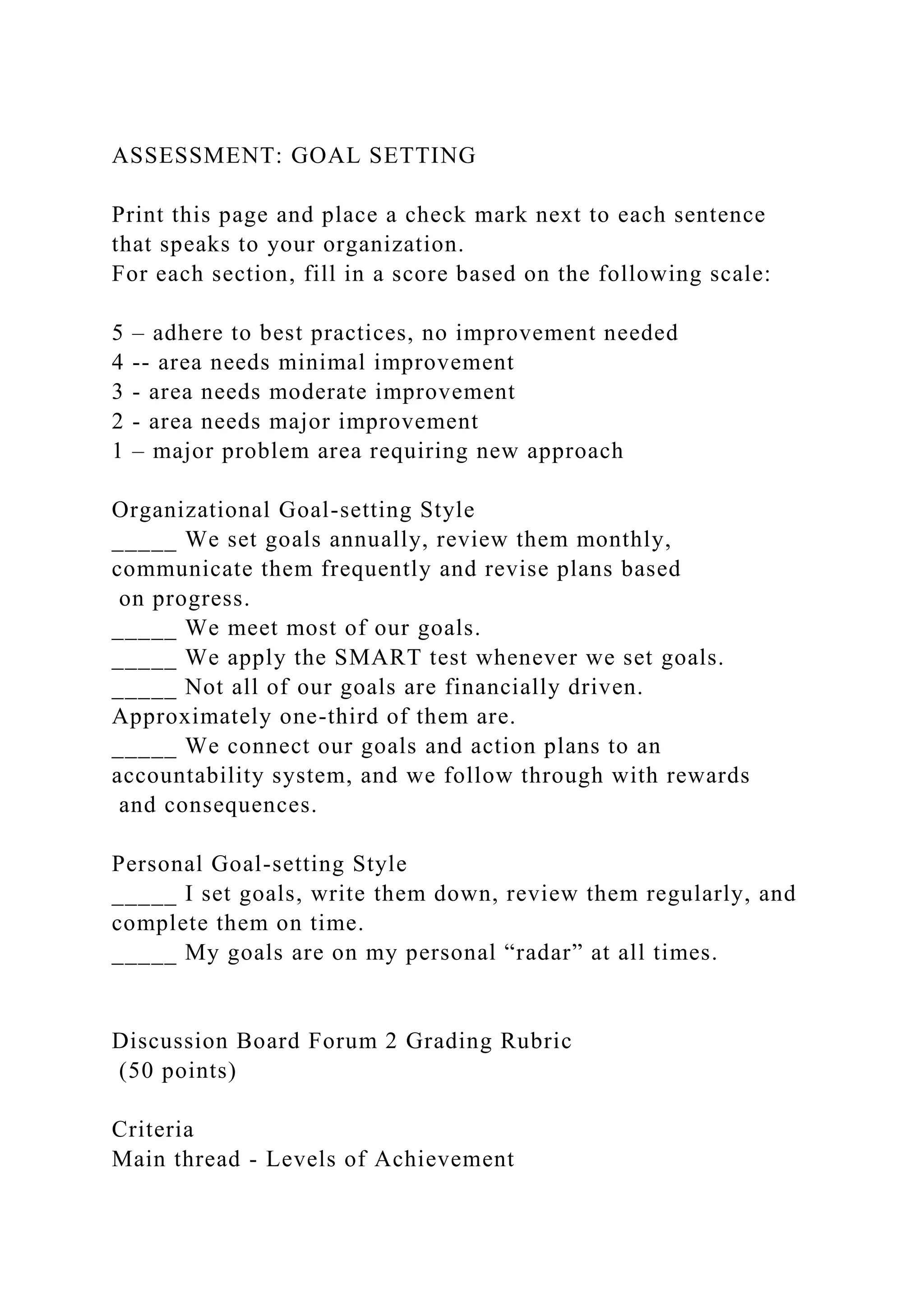Strategic Planning & Goal SettingASSESSMENTS STRATEG.docx