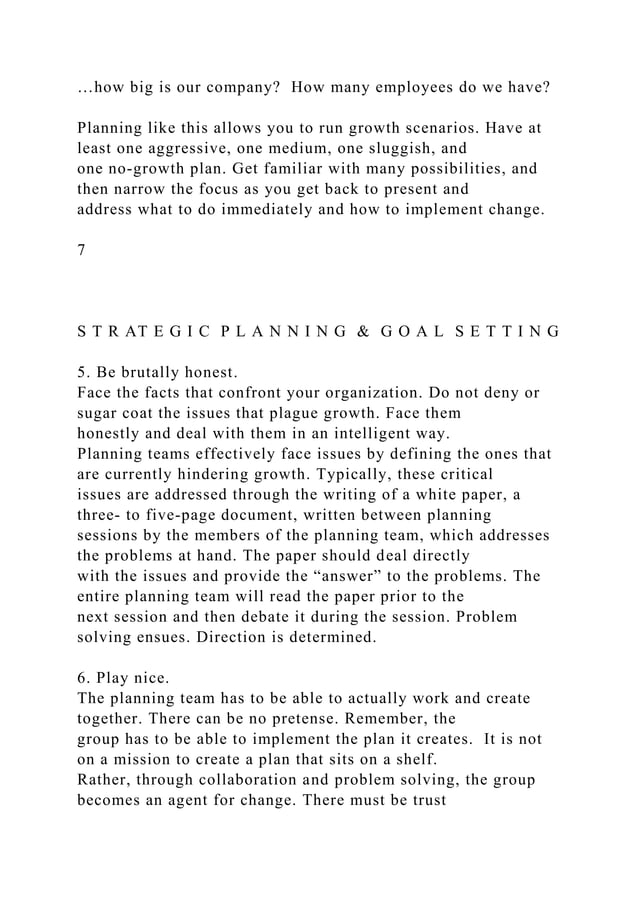 Strategic Planning & Goal SettingASSESSMENTS STRATEG.docx | Business ...