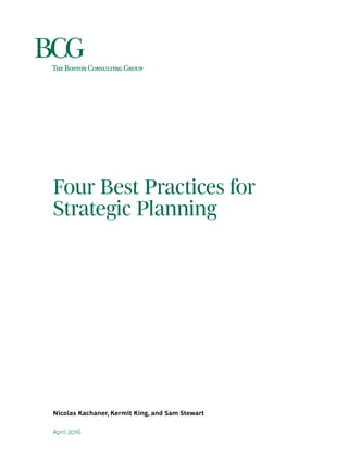 Strategic planning Document | PDF