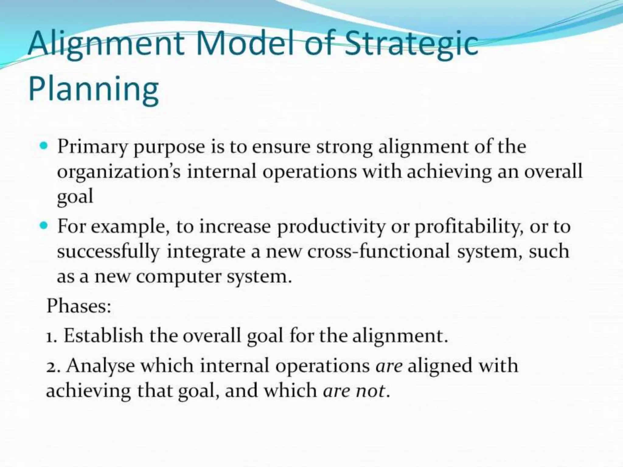 Strategic planning models - Management Information Systems | PPTX