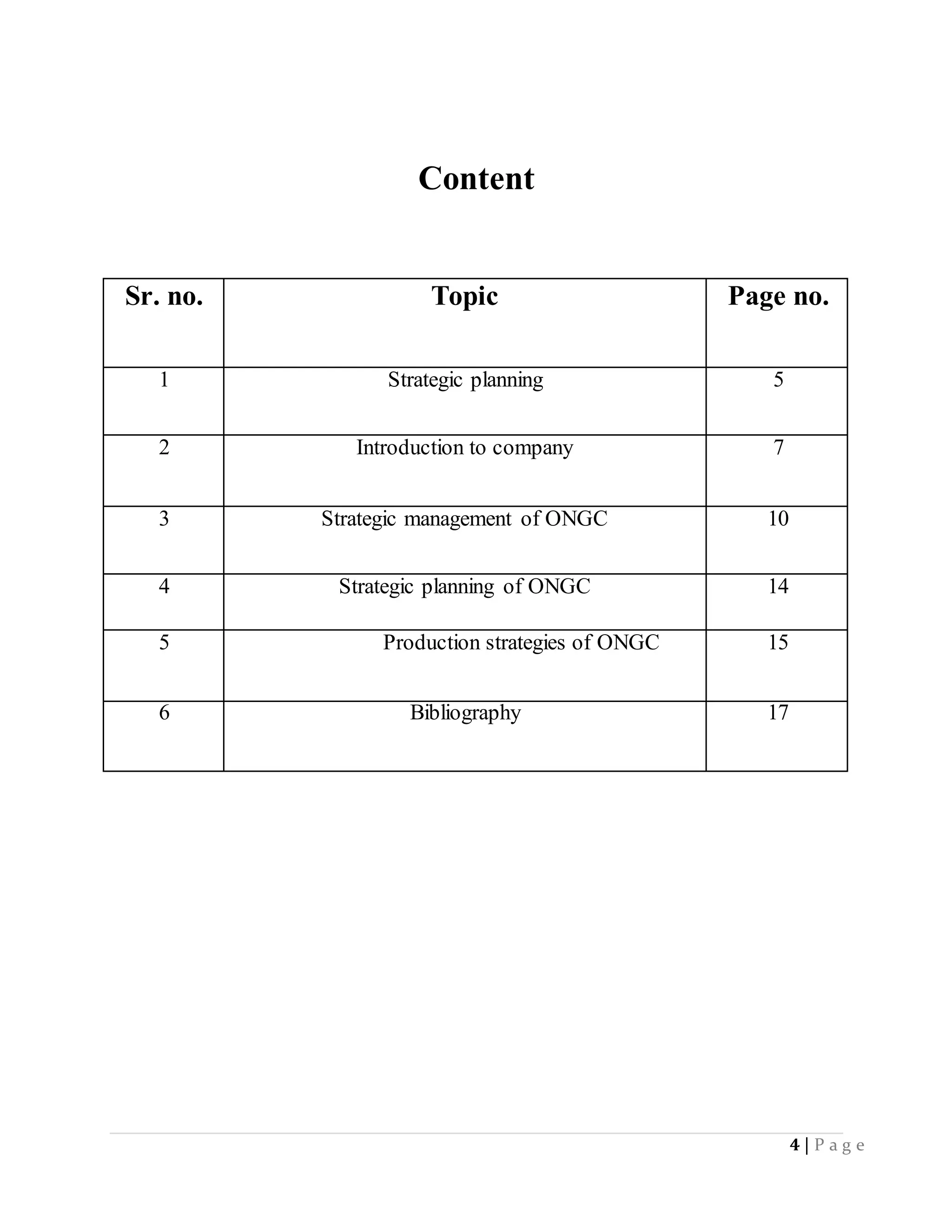 Strategic planning of ongc... | DOCX