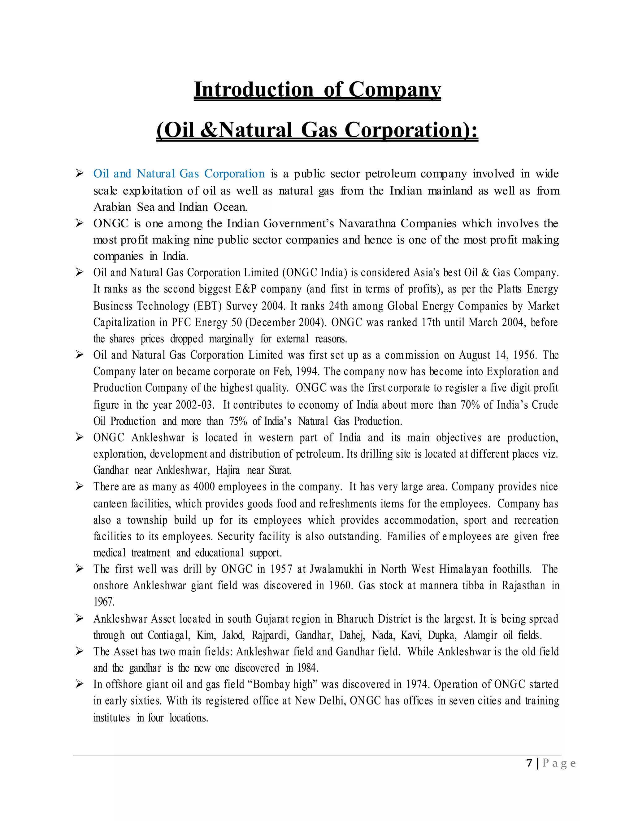 Strategic planning of ongc... | DOCX