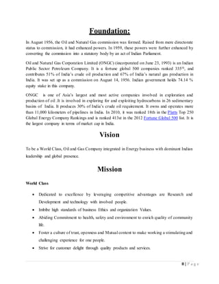 Strategic planning of ongc... | DOCX