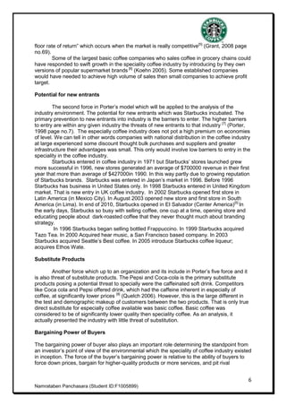 Strategic planning of starbucks | DOCX